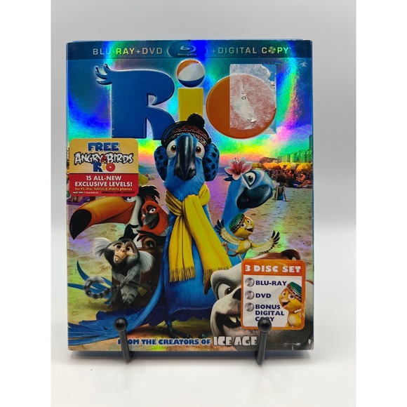 Media | Rio Blu Ray Dvd Digital Copy 3 Disc Set Animated Family Movie ...